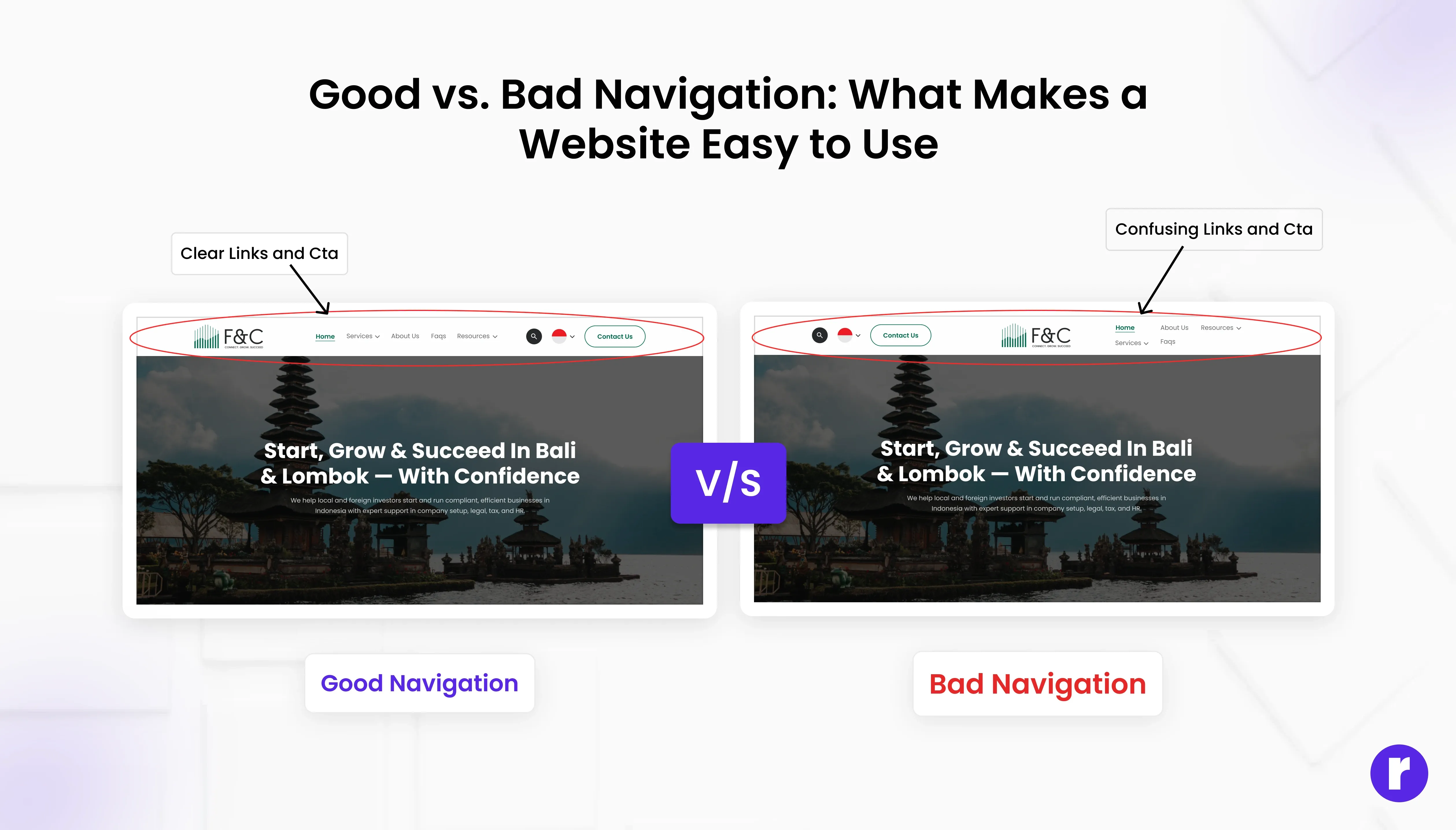 Good vs. Bad Navigation: What Makes a Website Easy to Use