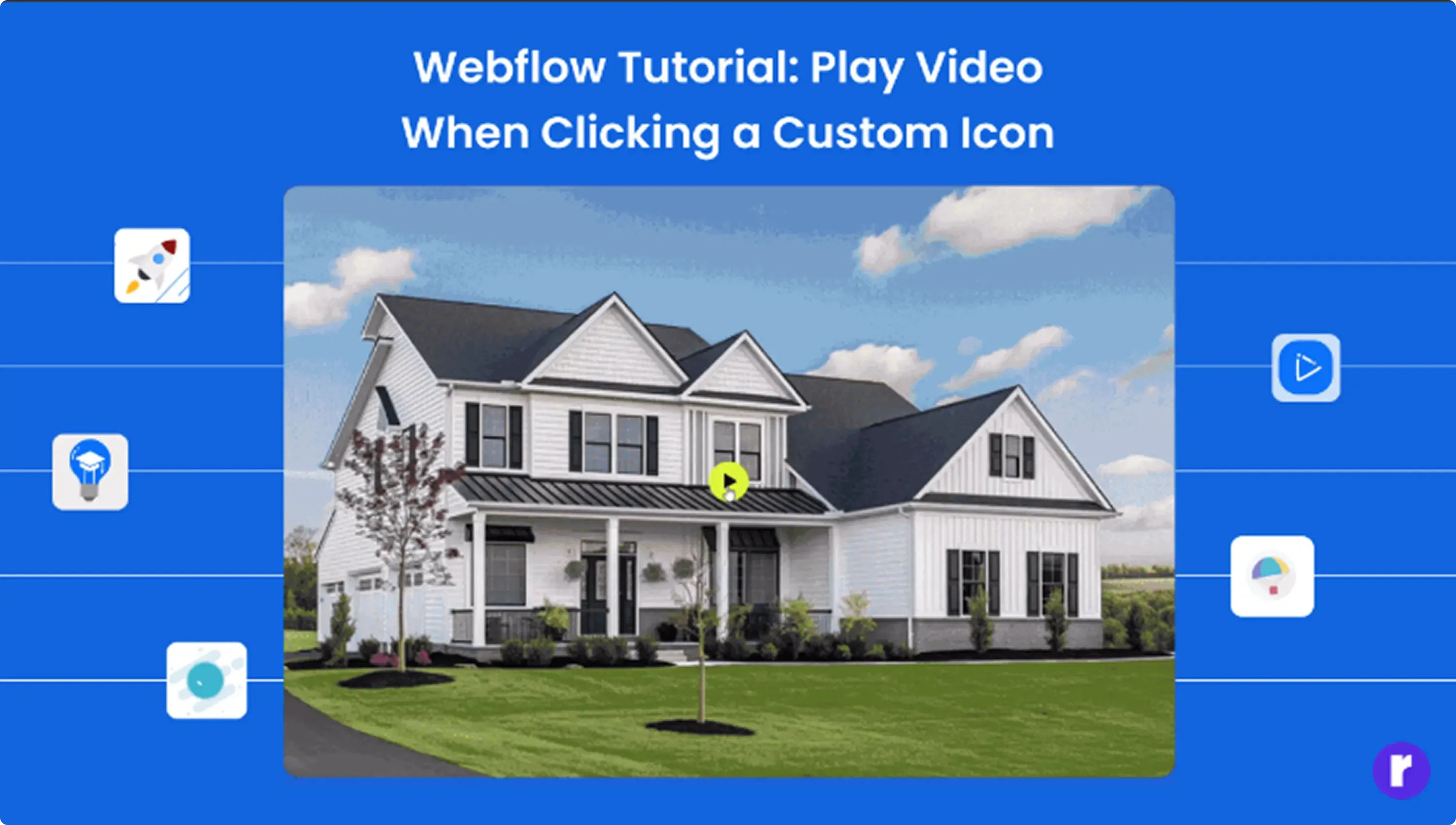 Webflow Tutorial: Play Video When Clicking a Custom Icon